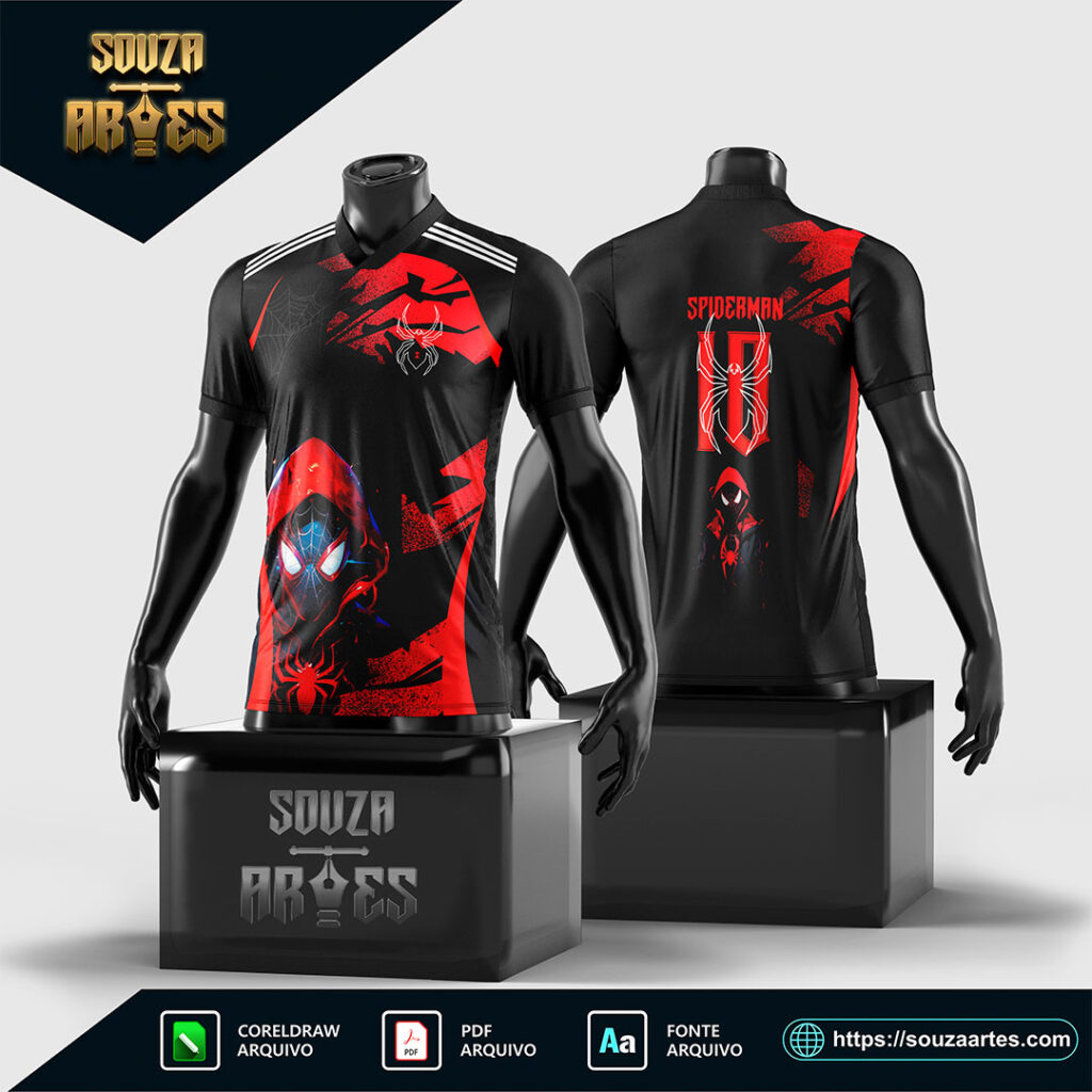 Arte Vetor Camisa Interclasse Homem aranha 2024 - 2025 - Souza Artes
