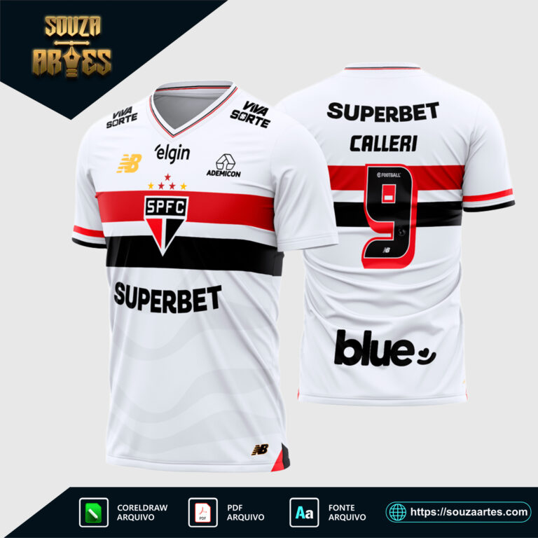 Arte Vetor Camisa Brasil Titular 2024 - 2025 - Souza Artes