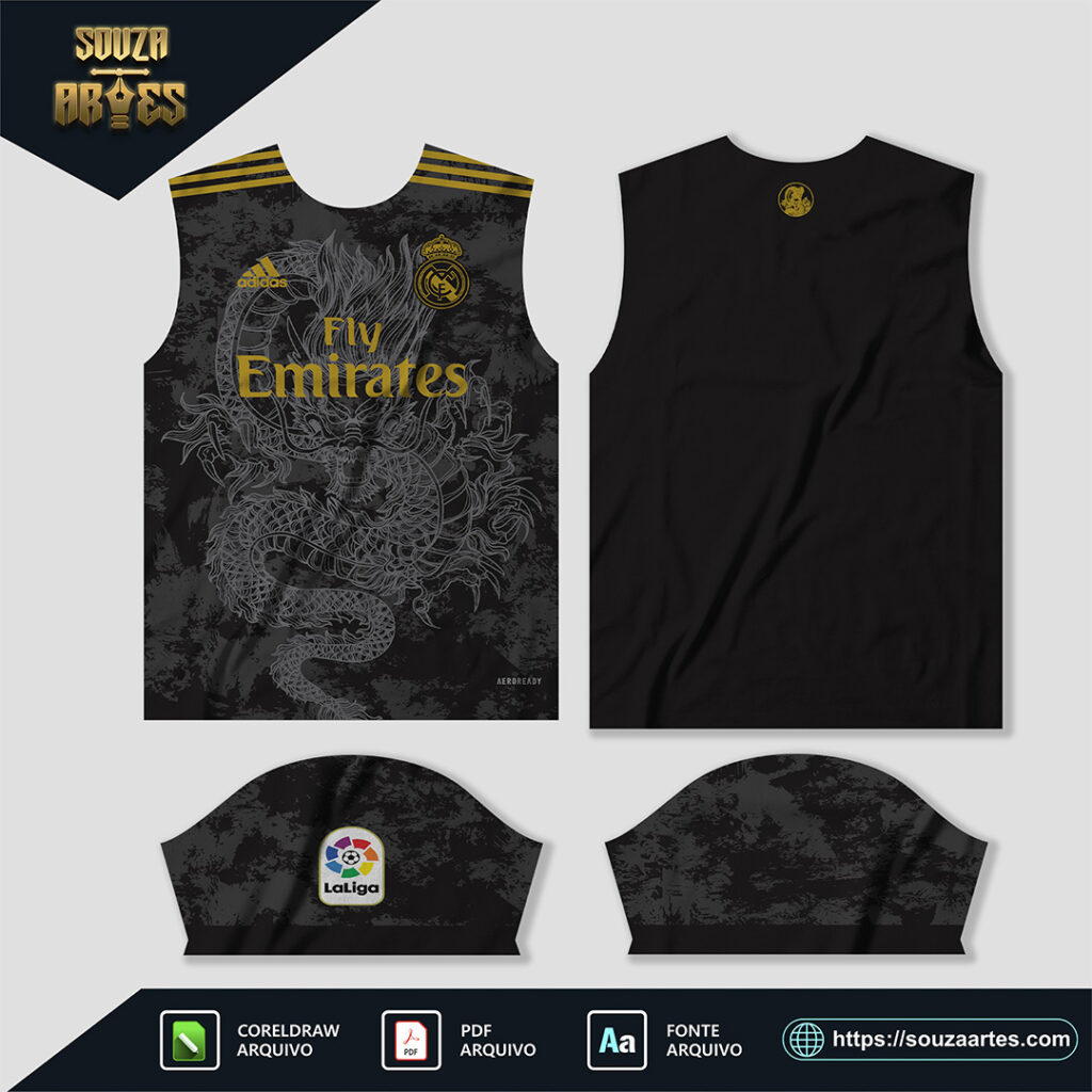 Arte Vetor Camisa Real Madrid Conceito